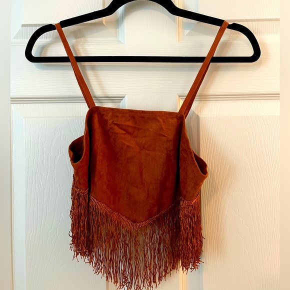 Tops | Fringe Crop Top | Poshmark